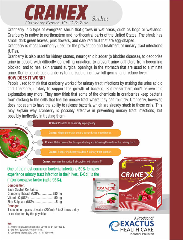 Cranex Sachet – Exactus Health Care